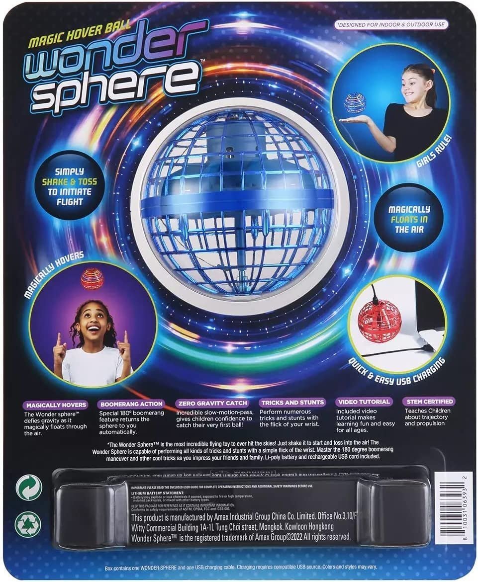 Wonder Sphere Magic Hover Ball - Blue