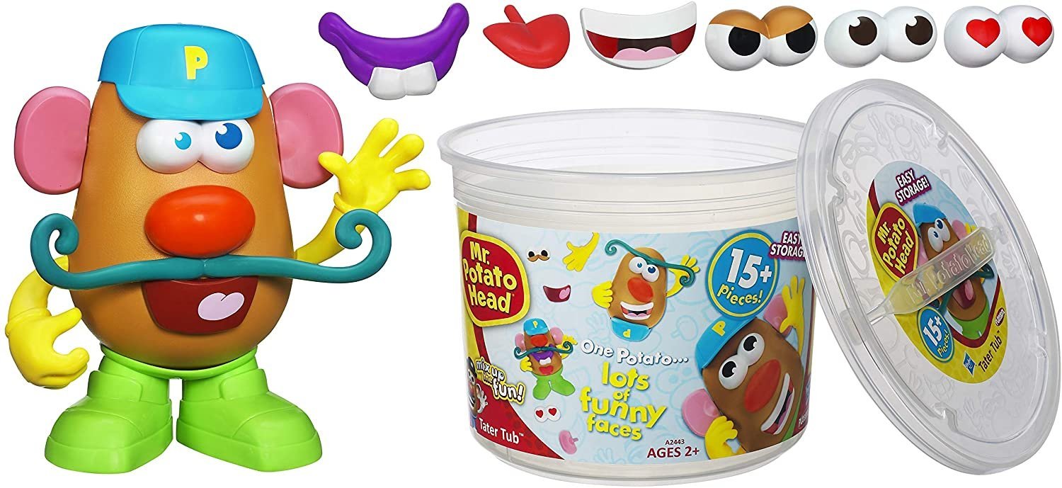 Playskool Mr. Potato Head Tater Tub Set Parts and Pieces Container ...