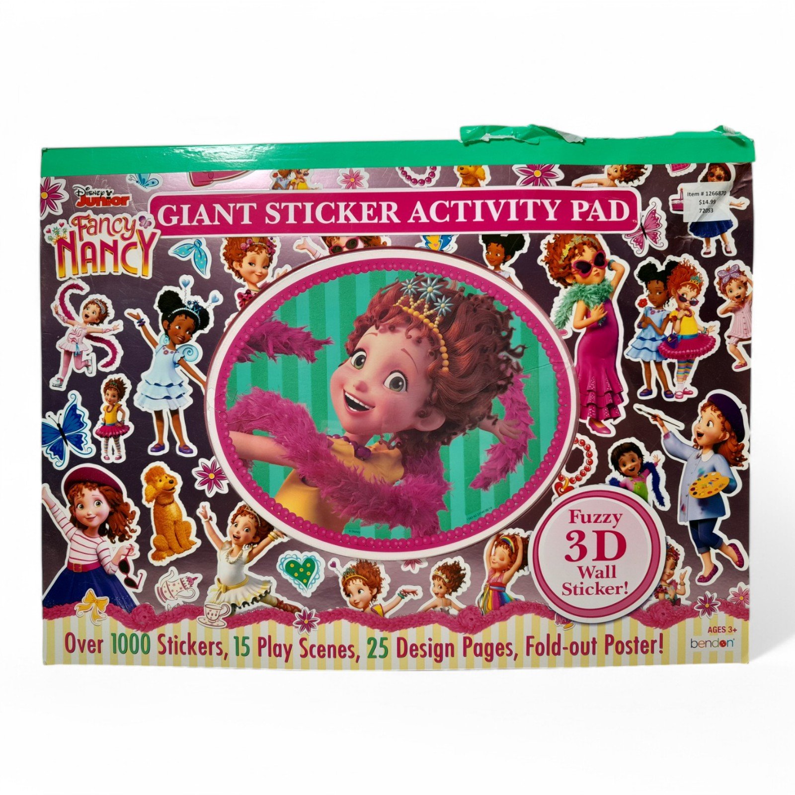 DJ Fancy Nancy Giant Sticker Activity Pad with Foam Sticker [DAMAGED COVER]