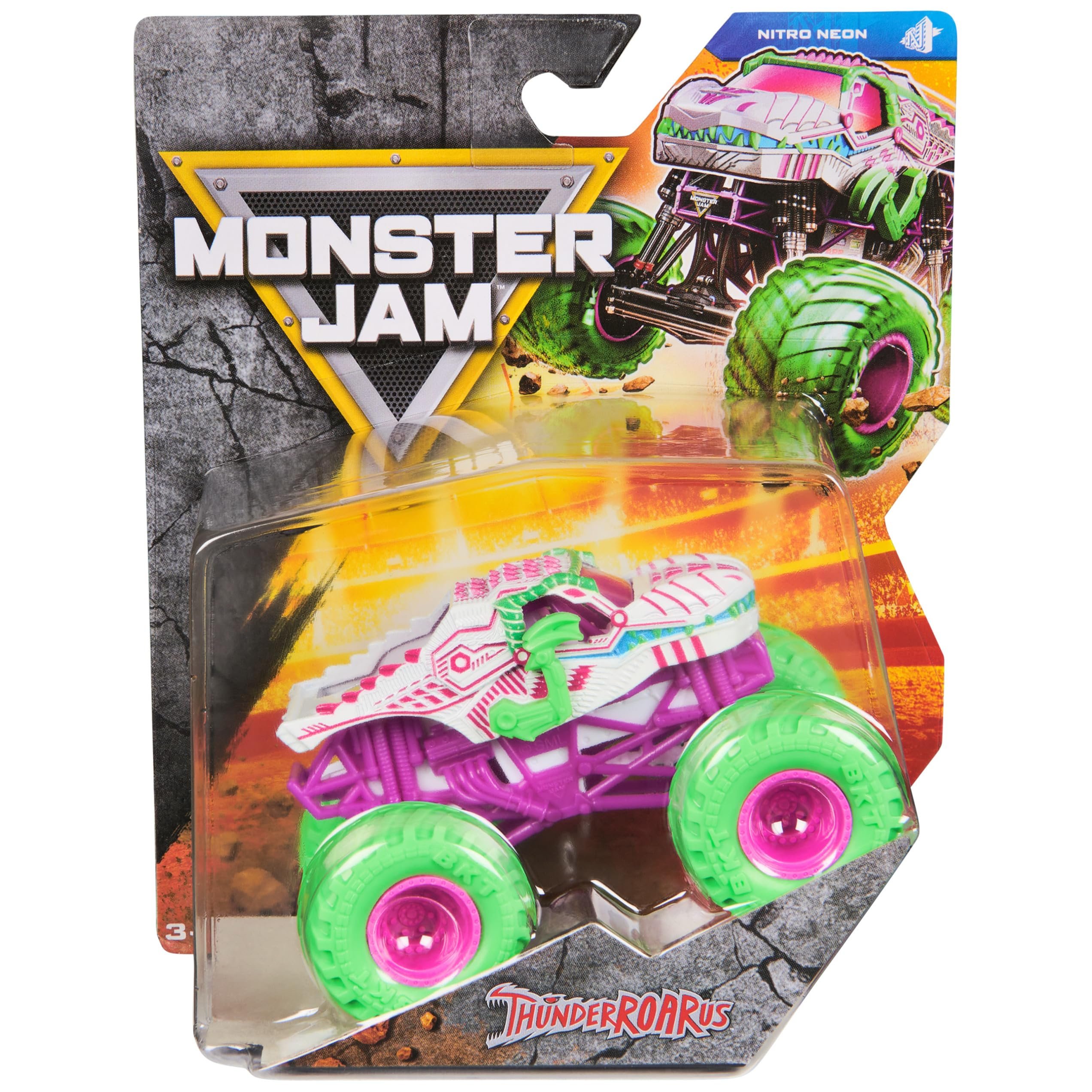 Monster Jam Official ThunderROARus Monster Truck, Nitro Neon Series 42 ...