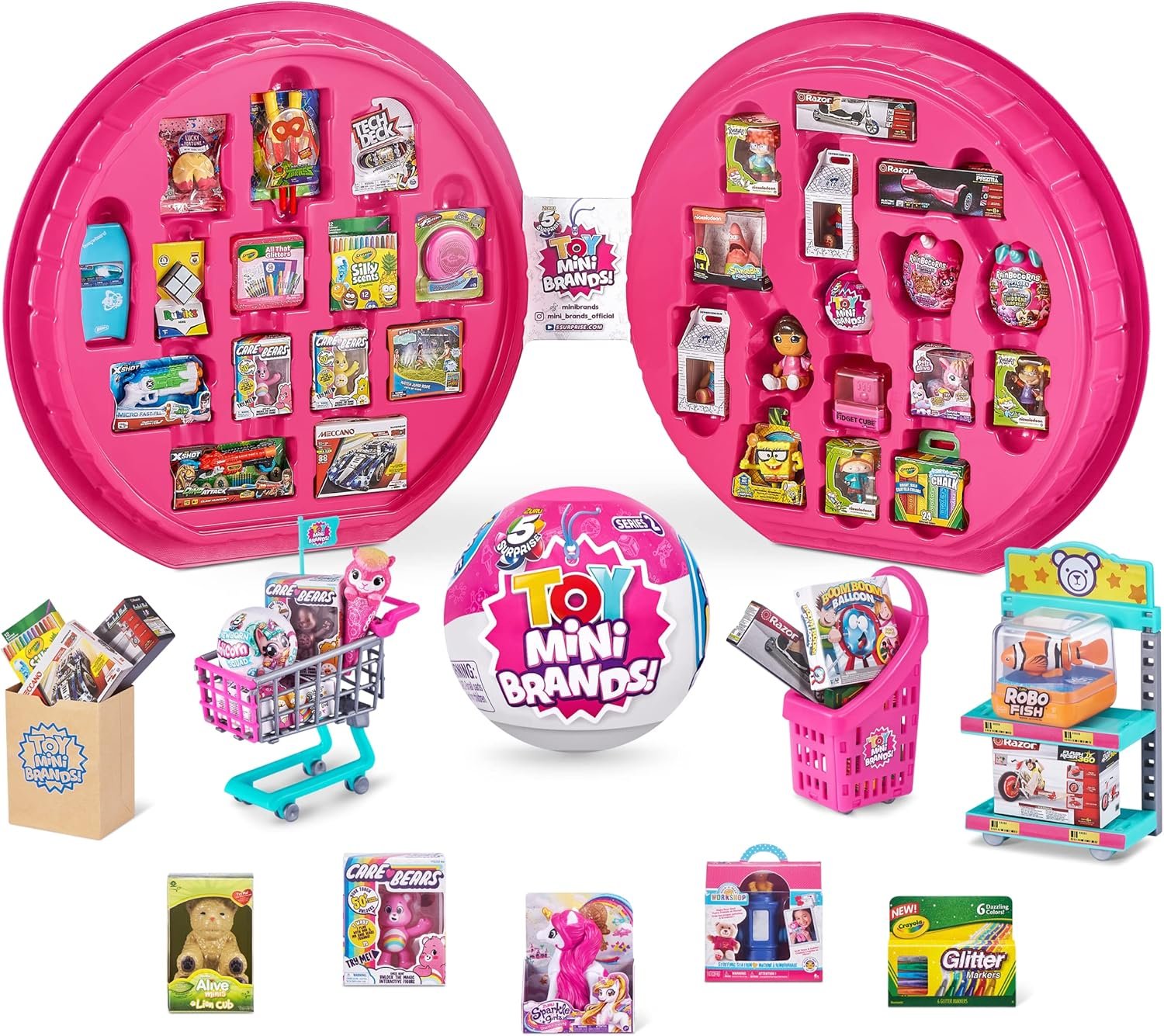 5 Surprise Mini Brands Series 2 Collector Case + 3-Pack Mystery ...