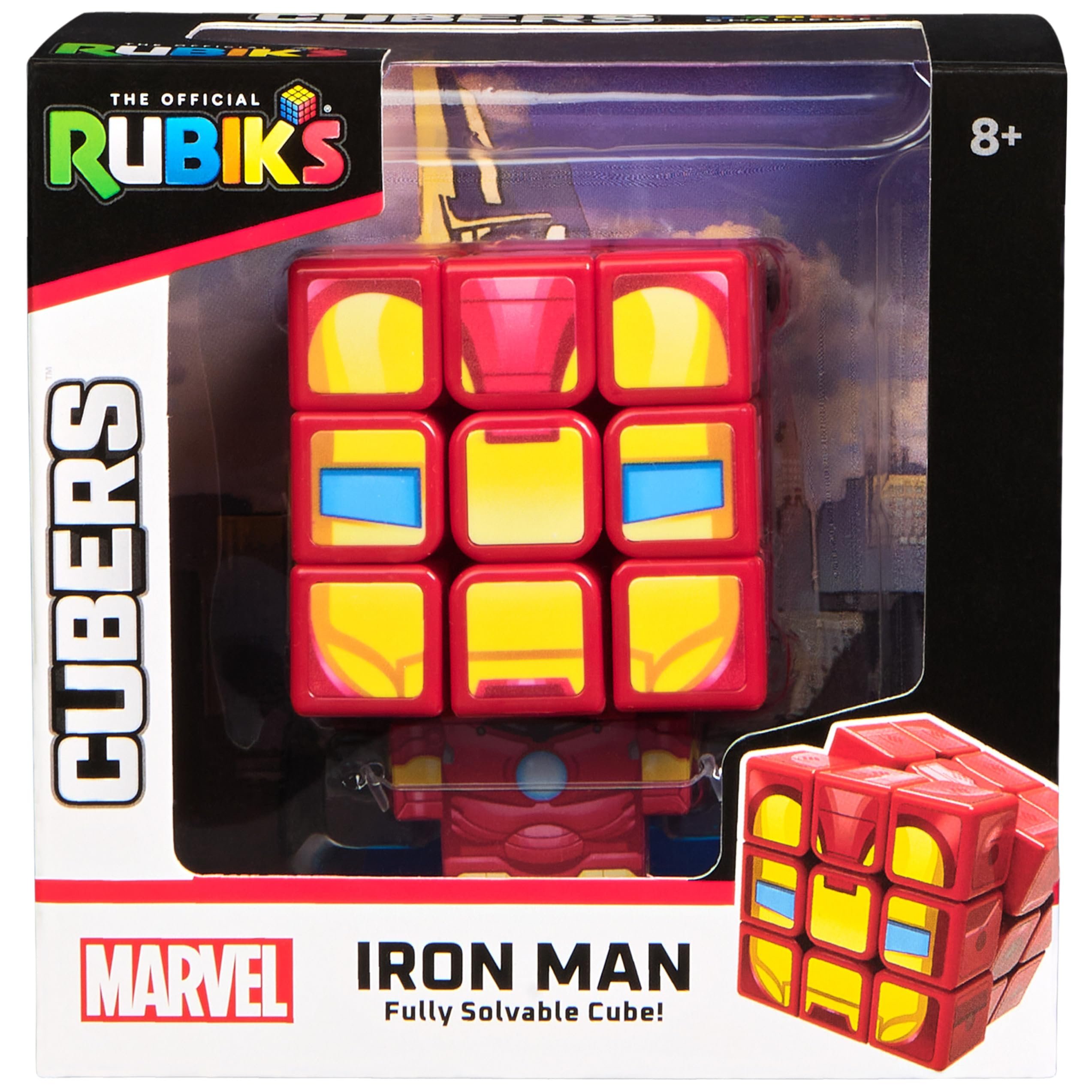 Rubik’s Cube – Iron Man Cuber | Marvel 3×3 Puzzle Toy & Collector Display